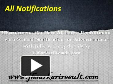 PPT – All notifications (8) PowerPoint presentation | free to download ...