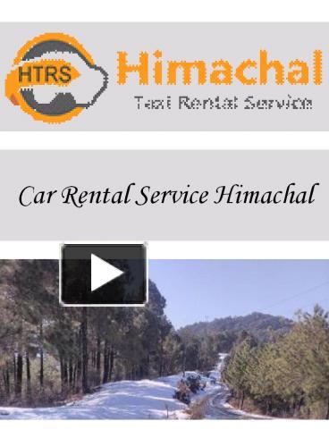 PPT – Car Rental Service Himachal PowerPoint presentation | free to ...