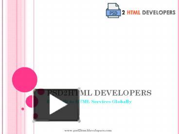 PPT – Presentation of PSD2HTML Developers PowerPoint presentation ...