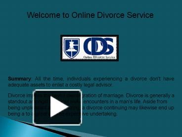 PPT – affordable divorce, easiest way to get a divorce ...