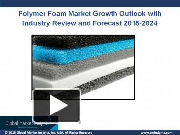 Polymer Foam Market 2018 to 2024, key industry players & growth trends ...