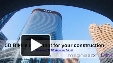 PPT – 5D BIM is important for your construction-MagnasoftBIM PowerPoint ...