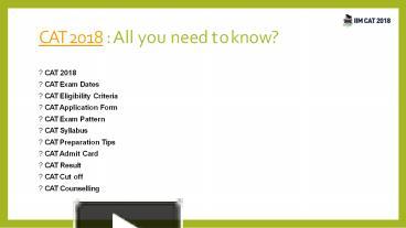 CAT (2) presentation | free to download
