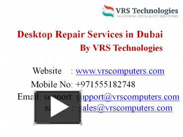 PPT – Desktop Repair Services - Laptop Repair - Desktop Repair ...
