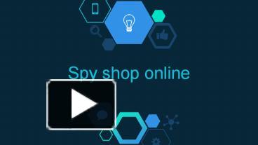 spy professional equipments presentation | free to download