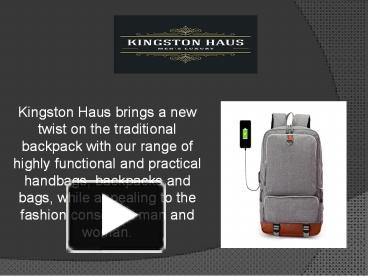 PPT – Affordable Backpacks PowerPoint presentation | free to download ...