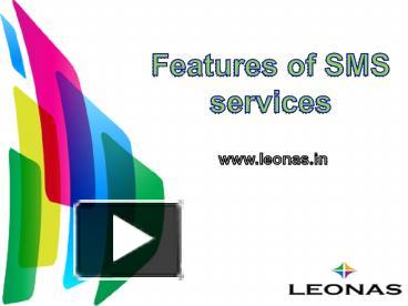 PPT – Features of SMS services PowerPoint presentation | free to ...