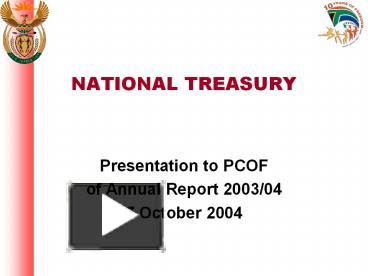 NATIONAL TREASURY presentation | free to download