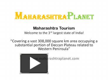 PPT – Maharashtra Tourism (1) PowerPoint presentation | free to ...