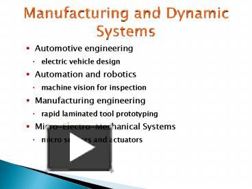 Automotive engineering presentation | free to view