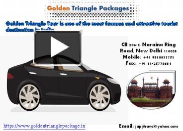 Golden Triangle Tour Itinerary presentation | free to download