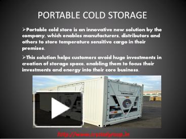 Crystal Cold storage supply chain solutions (2) presentation | free to ...