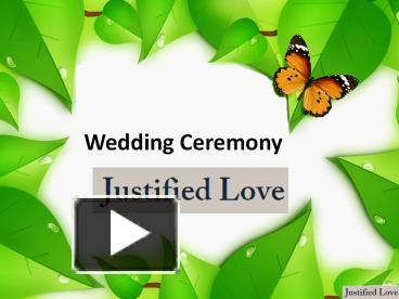 Wedding Ceremony presentation | free to download