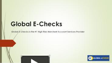 What is an Echeck Processing presentation | free to download