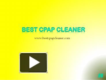 PPT – Cpap Cleaning Device - bestcpapcleaner.com PowerPoint ...