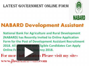 Latest Government Online Form (8) presentation | free to download