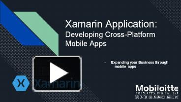 Xamarin Application Development presentation | free to download