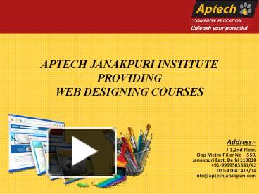 PPT – Top 10 Website Development Training Institute in Delhi | Aptech ...
