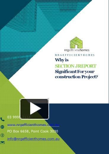 PPT – Why is Section J Report Significant for Your Construction Project ...