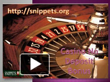 PPT – Best Casino Match Bonus Code - Snippets PowerPoint presentation ...
