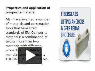 Properties and application of composite material presentation | free to ...