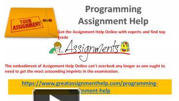 PPT – Give the suitable answer of query with online Programming Help ...