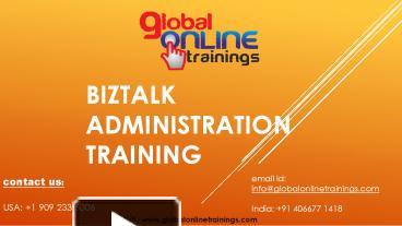 PPT – BizTalk administration training | biztalk server admin online ...
