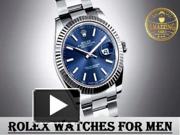 PPT – Buy Rolex Watches For Men PowerPoint presentation | free to ...