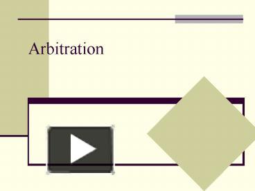 Arbitration presentation | free to download