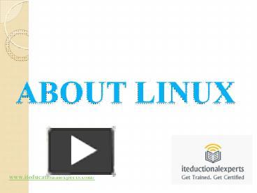 Linux online training || Linux online course - iteducationalexperts.com ...