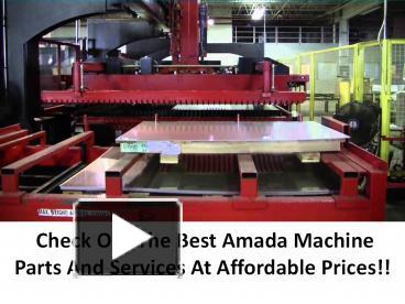 Amada Machine Parts and Services presentation | free to download