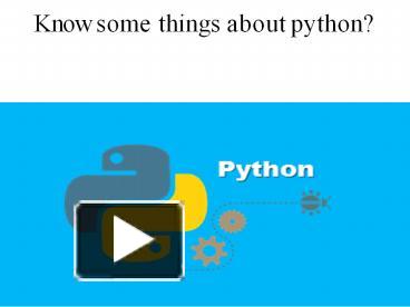 PPT – Python Training in Chennai PowerPoint presentation | free to ...