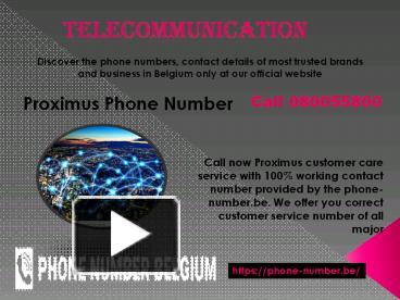 TELECOMMUNICATION presentation | free to download