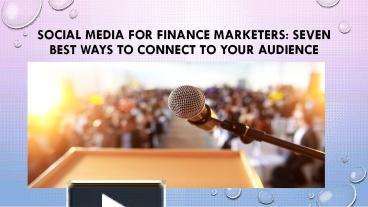 PPT – SEVEN best ways to connect to your audience PowerPoint ...