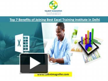 Advanced Excel Training Course presentation | free to download