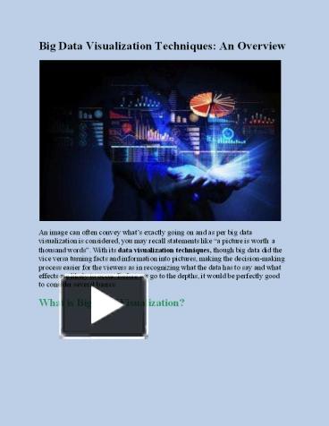 Big Data Visualization Techniques: An Overview presentation | free to ...