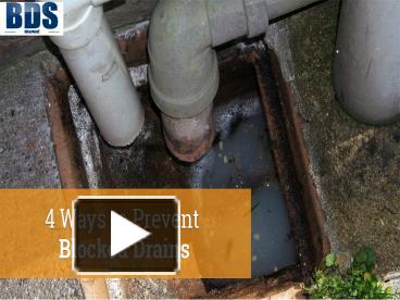 PPT – 4 Ways to Prevent Blocked Drains PowerPoint presentation | free ...