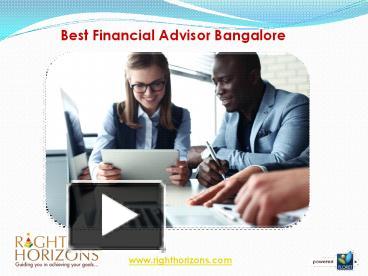 Best Financial Advisor Bangalore presentation | free to download