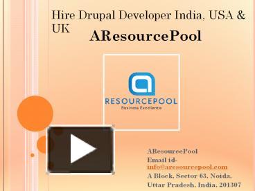 PPT – Hire Drupal Developer India, USA & UK PowerPoint presentation ...