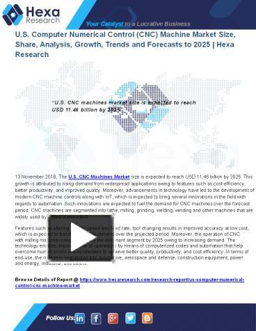 PPT – U.S. Computer Numerical Control (CNC) Machine Market Analysis and ...