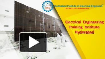 Electrical Engineering training institute in Hyderabad, Power and ...