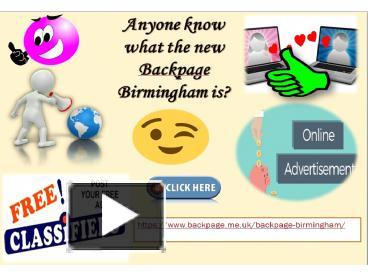 Anyone know what the new Backpage Birmingham is? Photo Slideshow | free ...