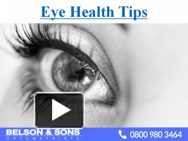Eye Health Tips presentation | free to download