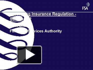 Reforming Insurance Regulation Solvency 2 presentation | free to view