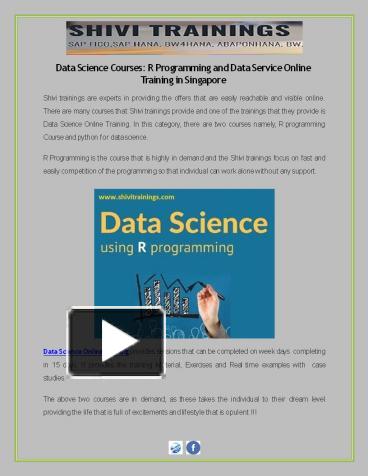 PPT – R Programming and Data Service Online Training in Singapore ...