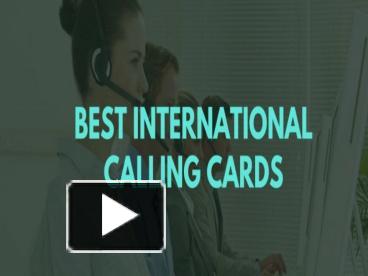 PPT – Buy Prepaid International Calling Cards Online PowerPoint ...