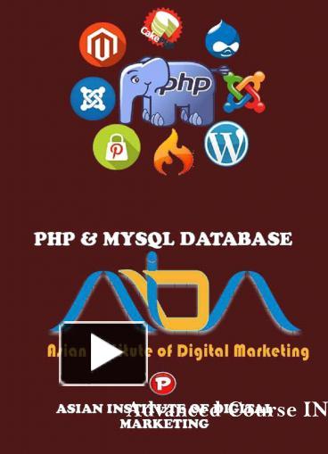 PPT – Please download advance PHP course content; AIDM PowerPoint ...