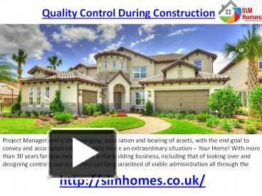 PPT – Quality Control During Construction PowerPoint presentation ...