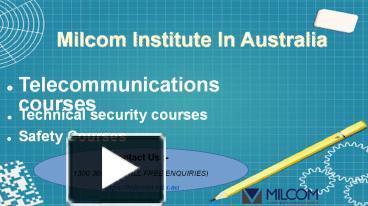 PPT – Milcom technical training institute in Australia PowerPoint ...