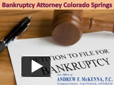 PPT – Bankruptcy Lawyer Colorado Springs PowerPoint presentation | free ...